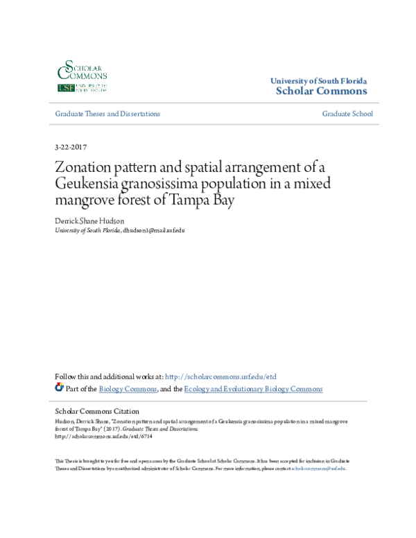 (PDF) Zonation pattern and spatial arrangement of a Geukensia ...