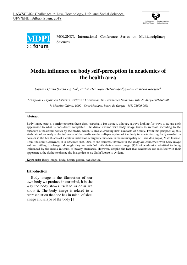 (PDF) Media influence on body self-perception in academics of the ...