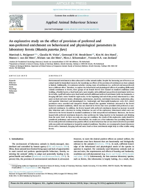 (PDF) An explorative study on the effect of provision of preferred and ...
