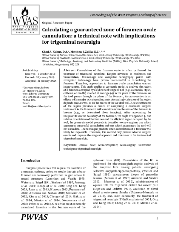 (PDF) Calculating a guaranteed zone of foramen ovale cannulation: a technical note with ...