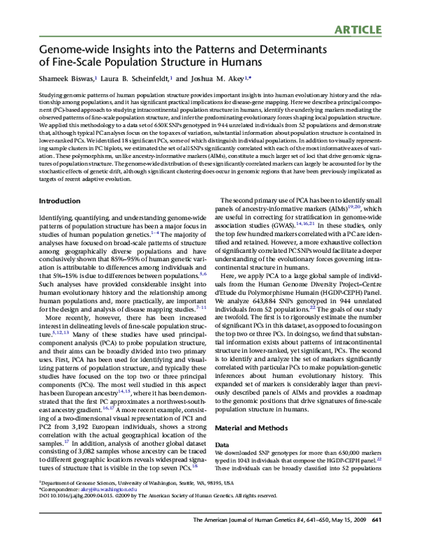 (PDF) Genome-wide Insights into the Patterns and Determinants of Fine ...