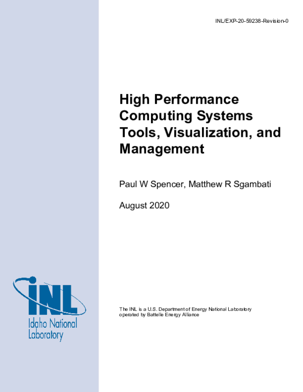(PDF) High Performance Computing Systems Tools, Visualization, and Management