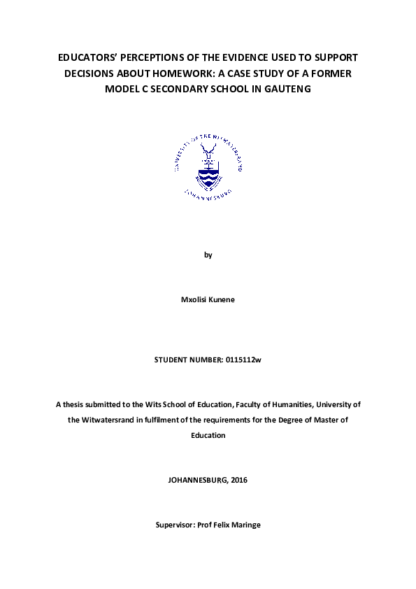 (PDF) Educators' perceptions of the evidence used to support decisions ...