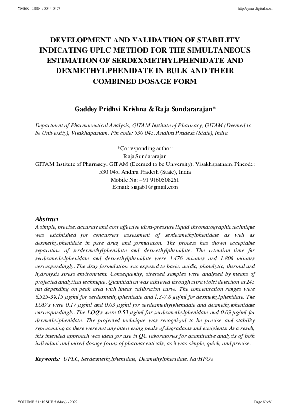 (PDF) Development and Validation of Stability Indicating Uplc Method for the Simultaneous ...