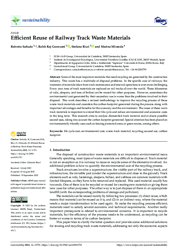(PDF) Efficient Reuse of Railway Track Waste Materials