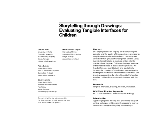 (PDF) Storytelling through drawings