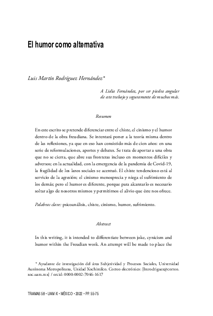 (PDF) El humor como alternativa
