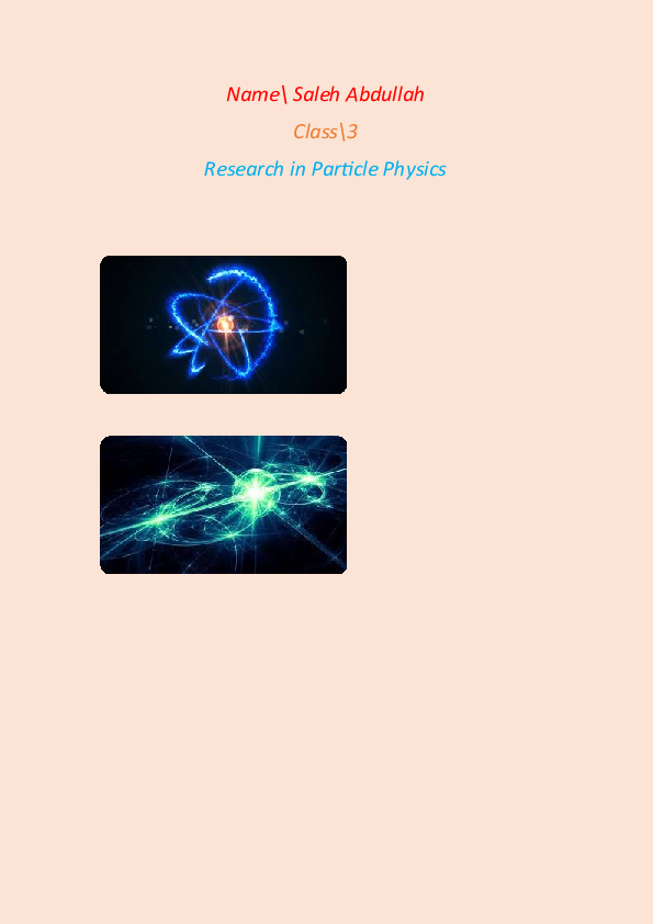 (DOC) Particle Physics