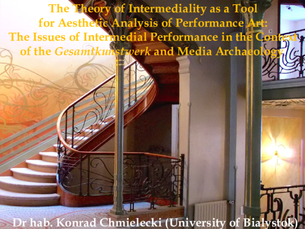 (PPT) The Theory of Intermediality as a Tool for Aesthetic Analysis of ...