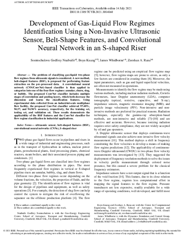 (PDF) Development of Gas–Liquid Flow Regimes Identification Using a Noninvasive Ultrasonic ...