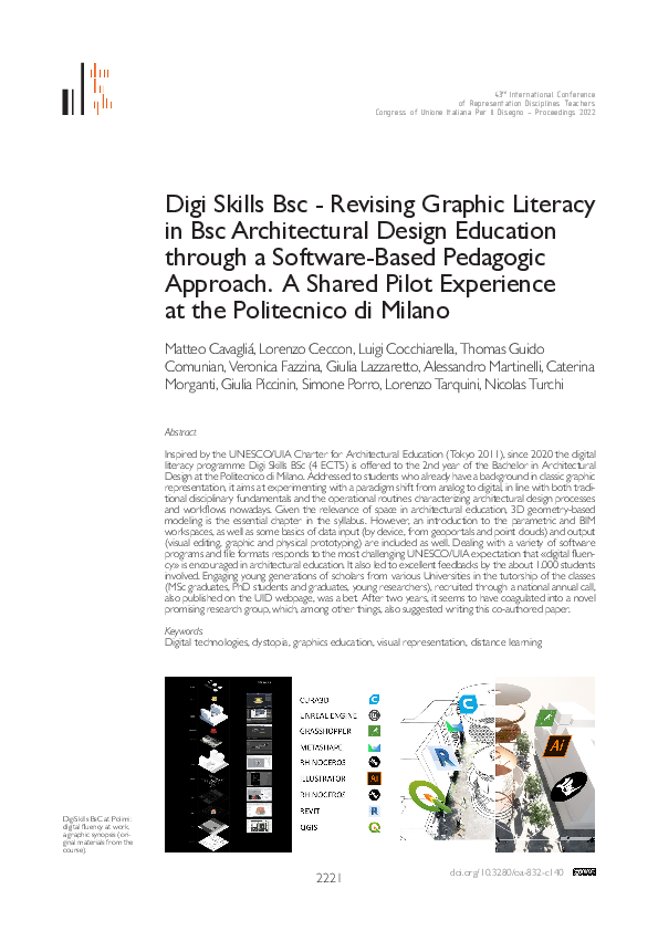 (PDF) Digi Skills Bsc -Revising Graphic Literacy in Bsc Architectural ...