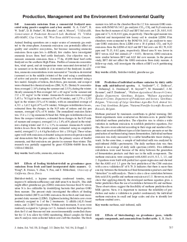 (PDF) Production, Management and the Environment: Environmental Quality
