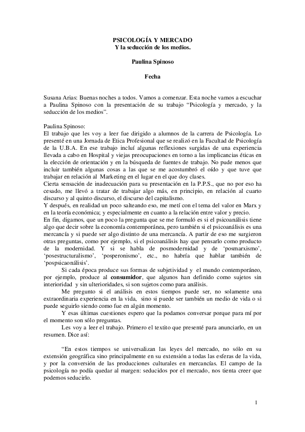 (PDF) Psicología y mercado y la seducción de los medios
