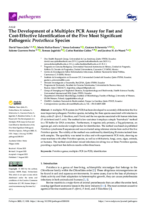 Pdf The Development Of A Multiplex Pcr Assay For Fast And Cost Effective Identification Of The
