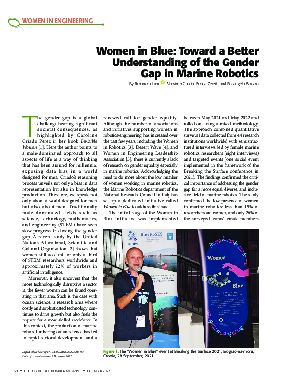 (PDF) Women in Blue: Toward a Better Understanding of the Gender Gap in ...