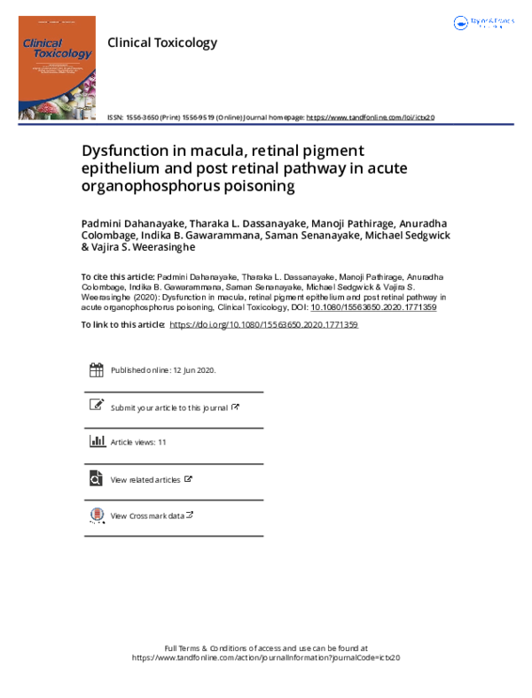 (PDF) Dysfunction in macula, retinal pigment epithelium and post ...
