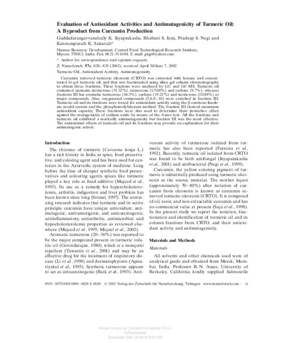 (PDF) Evaluation of Antioxidant Activities and Antifungal Activity of ...