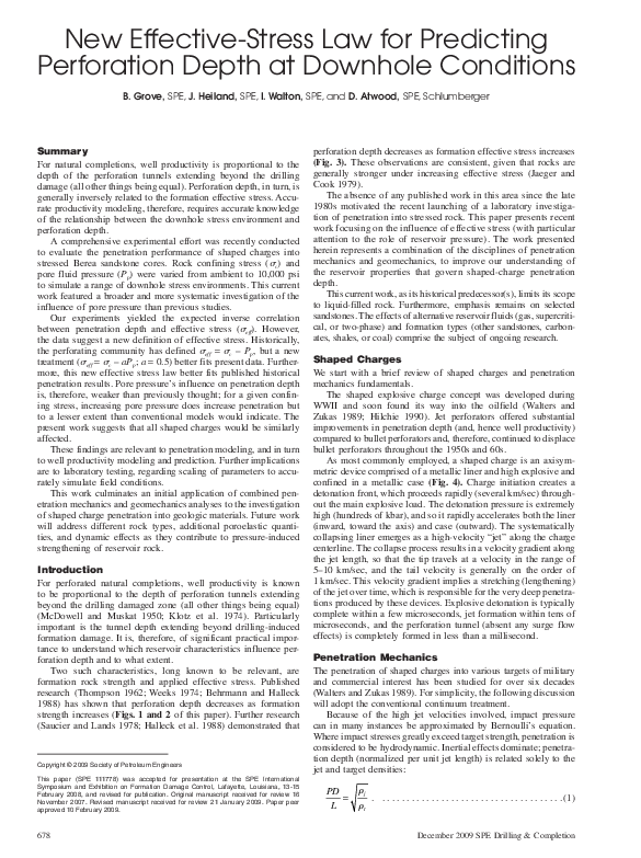 (PDF) New Effective-Stress Law for Predicting Perforation Depth at ...