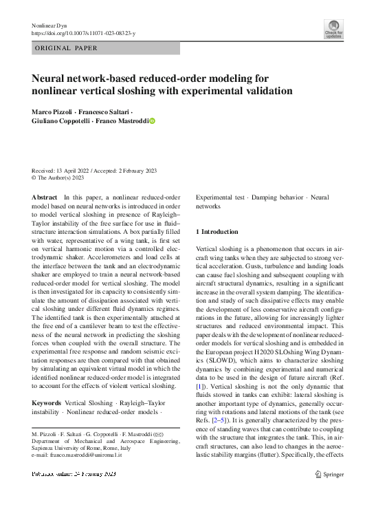 (PDF) Neural network-based reduced-order modeling for nonlinear ... (PDF) Neural network-based reduced-order modeling for nonlinear ...