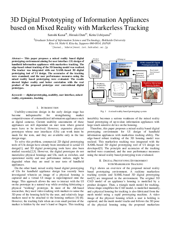 (PDF) 3D Digital Prototyping of Information Appliances based on Mixed ...