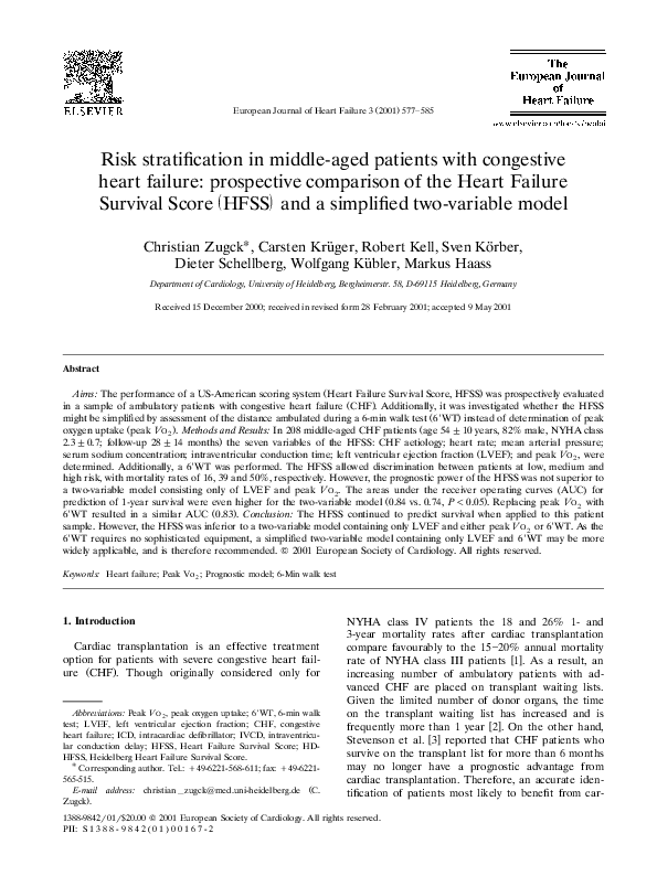 (PDF) Risk stratification in middle-aged patients with congestive heart ...