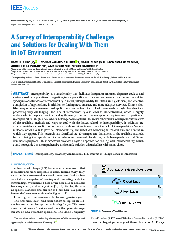 (PDF) A Survey of Interoperability Challenges and Solutions for Dealing ...