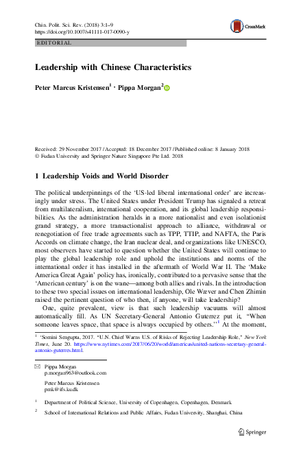 (PDF) Leadership with Chinese Characteristics
