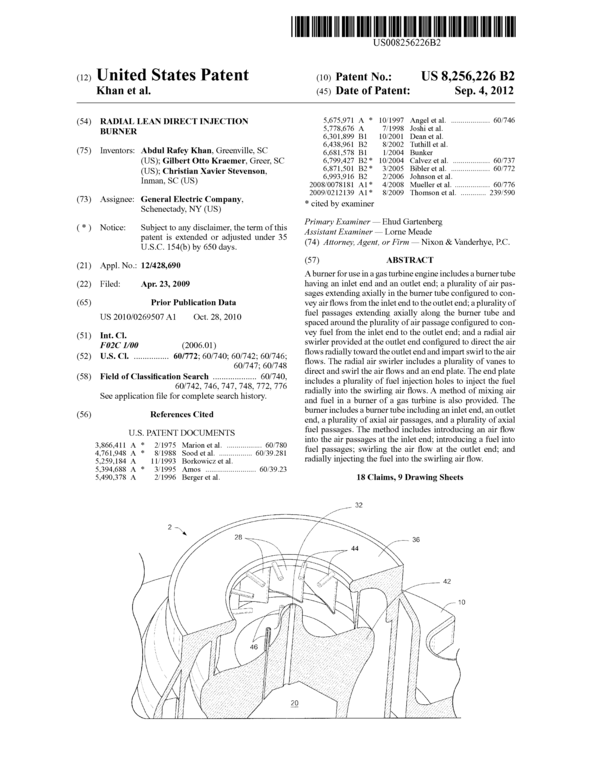 (PDF) Radial lean direct injection burner