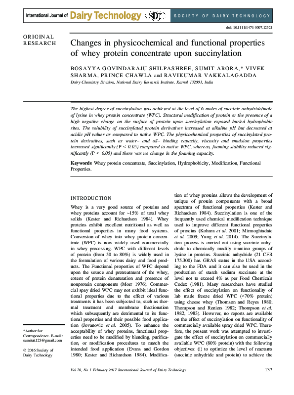 (PDF) Changes in physicochemical and functional properties of Dioscorea rotundata yam flours in ...