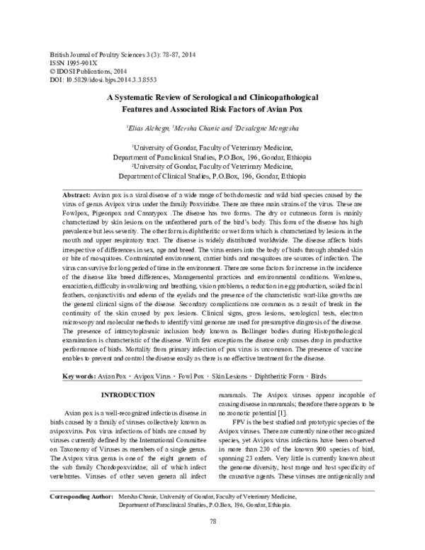 (PDF) A Systematic Review of Serological and Clinicopathological ...