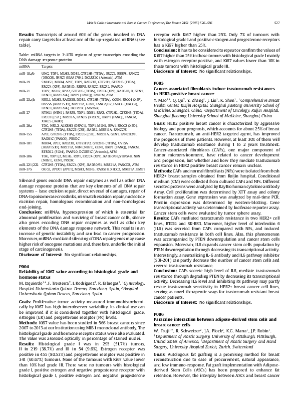 (PDF) P004 Reliability of Ki67 value according to histological grade ...