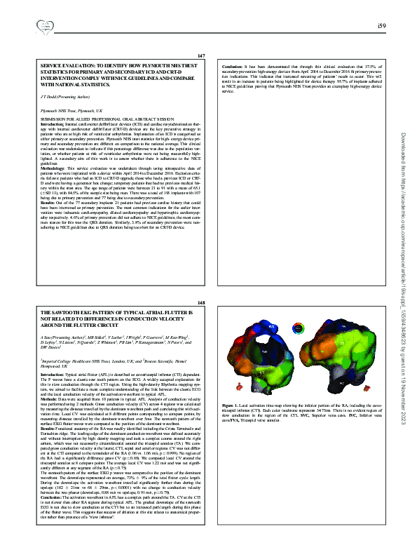 (PDF) 148The sawtooth EKG pattern of typical atrial flutter is not ...