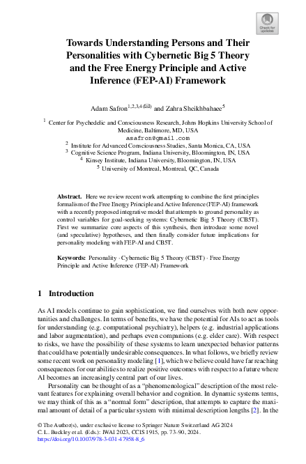 (PDF) Towards Understanding Persons and Their Personalities with ...