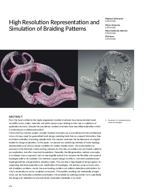 (PDF) High Resolution Representation and Simulation of Braiding Patterns