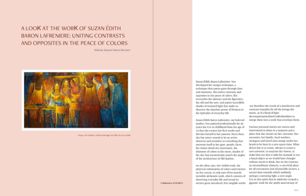 (PDF) A LOOK AT THE WORK OF SUZAN ÉDITH BARON LAFRENIERE: UNITING ...