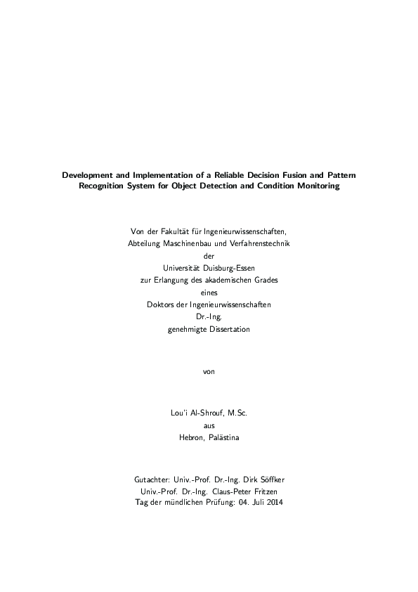 Pdf Development And Implementation Of A Reliable Decision Fusion And