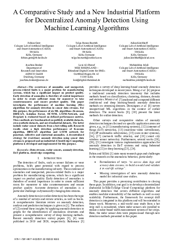 (PDF) A Comparative Study and a New Industrial Platform for ...