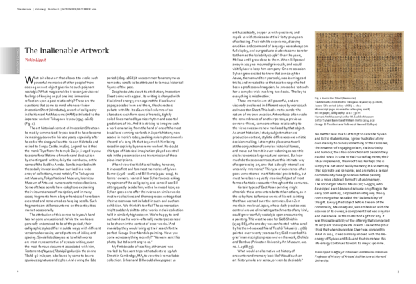 (PDF) The Inalienable Artwork