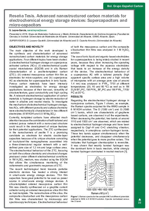(PDF) Advanced nanostructured carbon materials for electrochemical energy storage devices ...