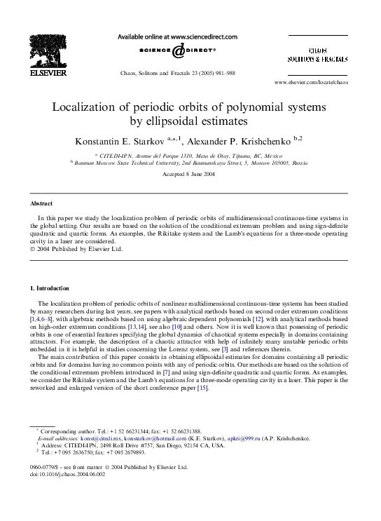 (PDF) Localization of periodic orbits of polynomial vector fields of even degree by linear ...