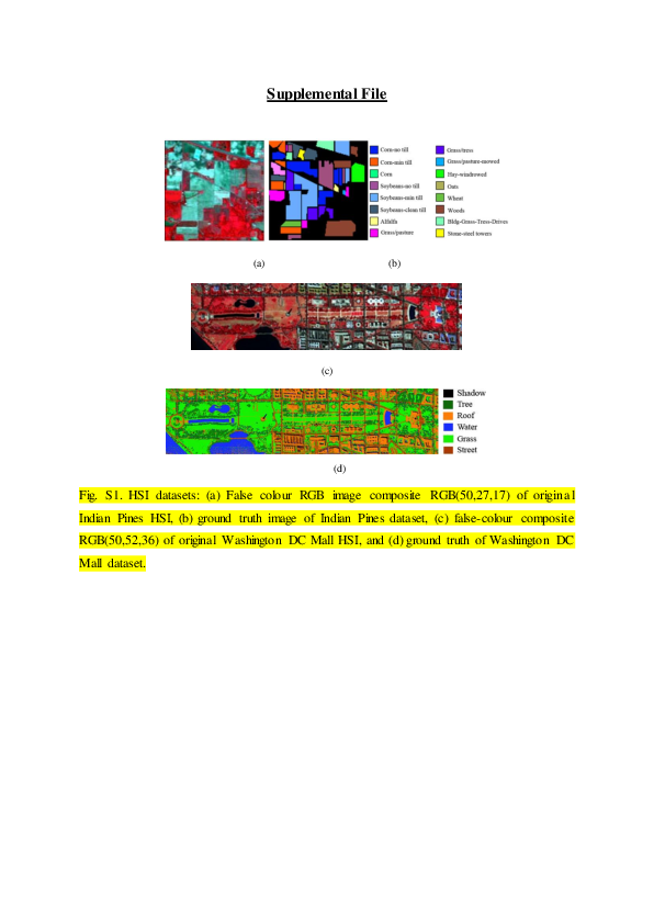 (PDF) Spectral segmentation based dimension reduction for hyperspectral image classification