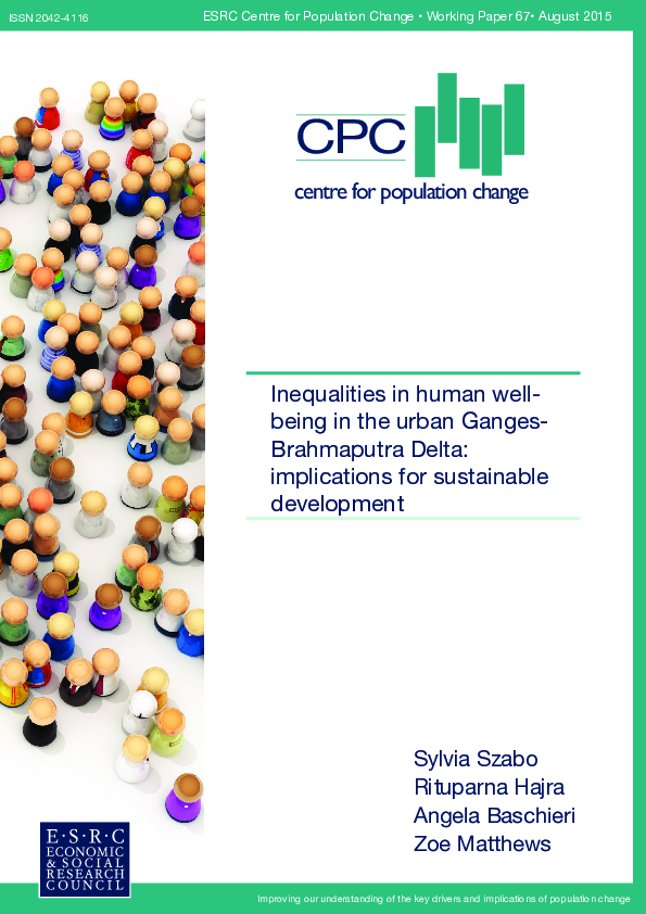 (PDF) Inequalities in human well-being in the urban Ganges-Brahmaputra ...