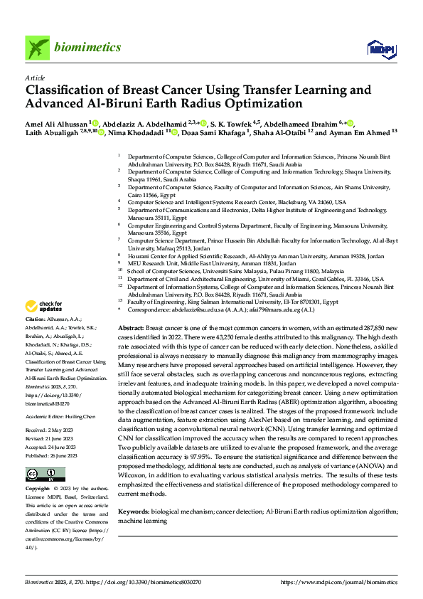 (PDF) Breast Cancer Classification via Transfer Learning