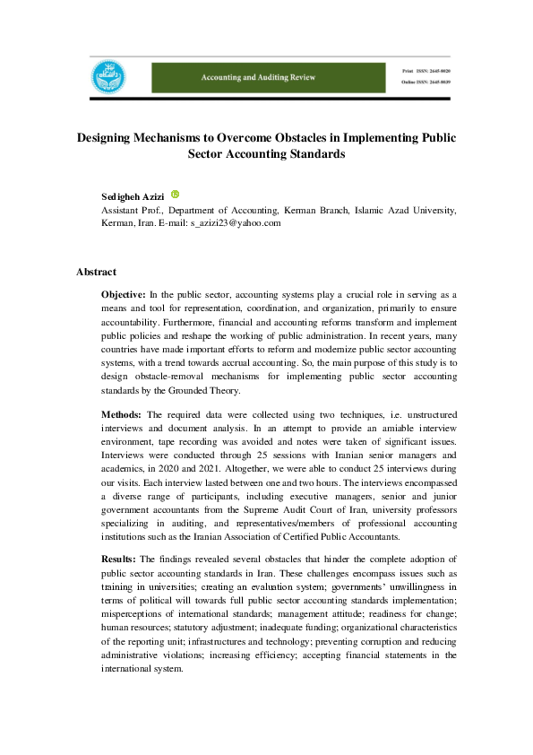 (PDF) Designing Mechanisms to Overcome Obstacles in Implementing Public ...