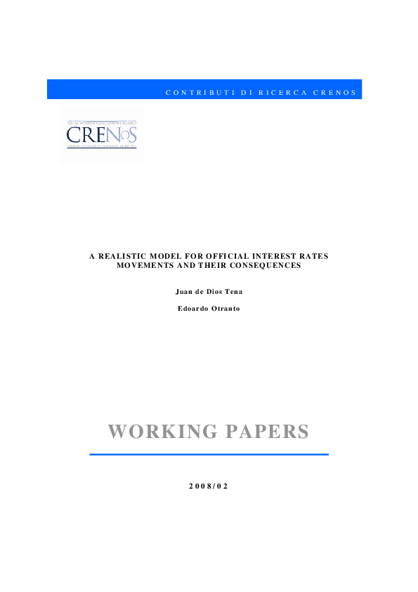 (PDF) A realistic model for official interest rate movements and their ...