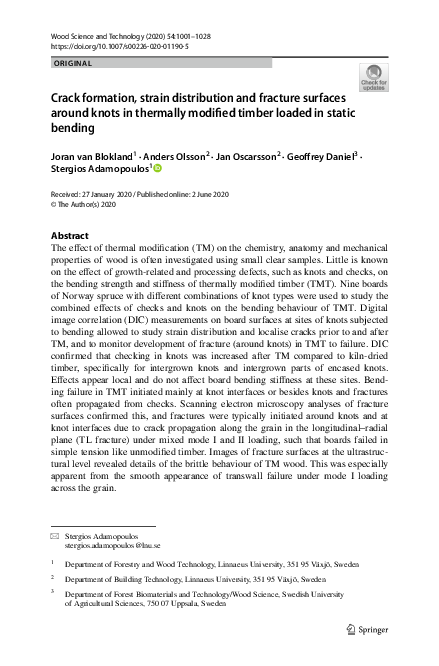 (PDF) Crack formation, strain distribution and fracture surfaces around ...
