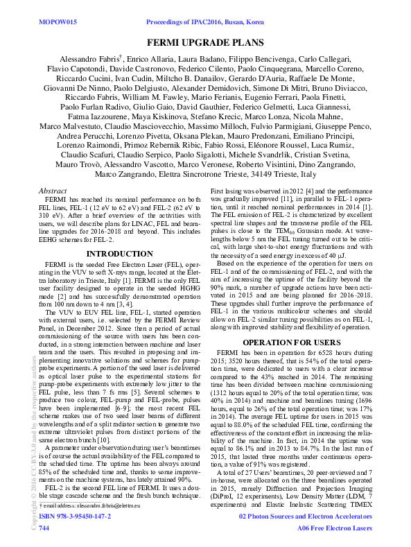 (PDF) Fermi Upgrade Plans