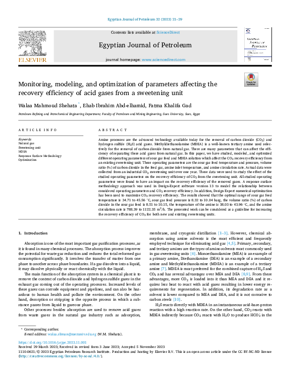 Pdf Monitoring Modeling And Optimization Of Parameters Affecting