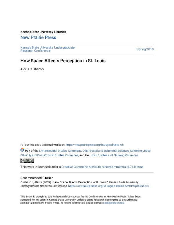 (PDF) How Space Affects Perception in St. Louis