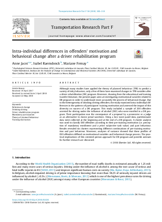 (PDF) Intra-individual differences in offenders’ motivation and ...